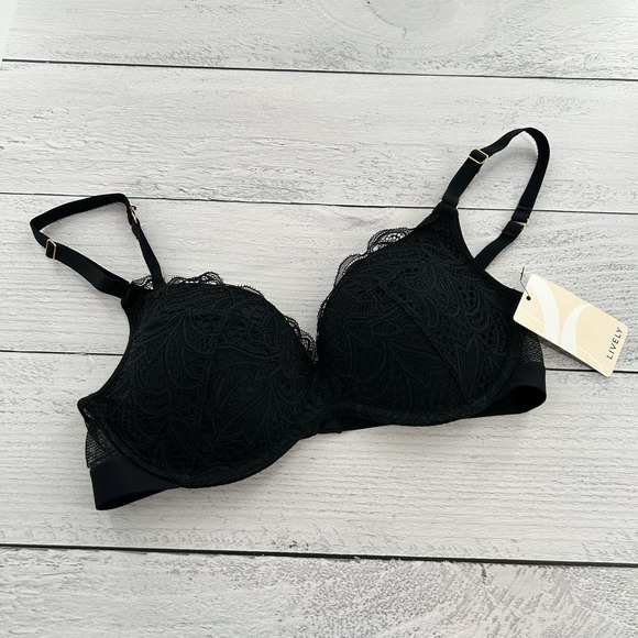Lively | Intimates & Sleepwear | Lively Size 34b Jet Black The Lace ...
